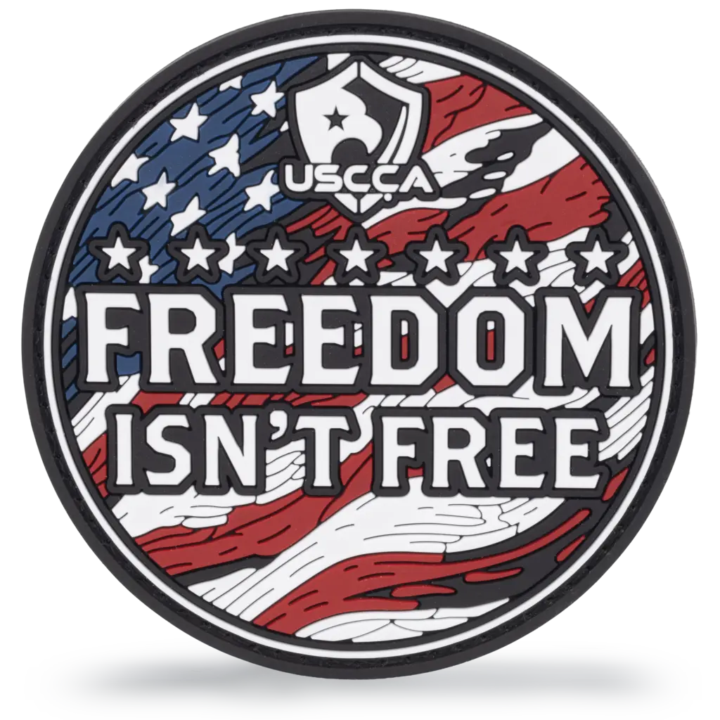 USCCA Freedom Isn't Free PVC Patch - USCCA Store