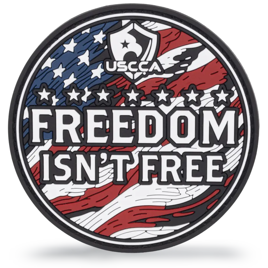 USCCA Freedom Isn't Free PVC Patch - USCCA Store